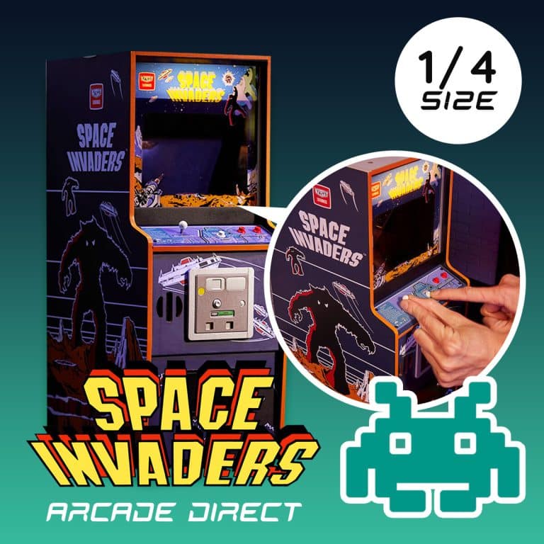 Space Invaders™ Quarter Arcade Game - Arcade Direct