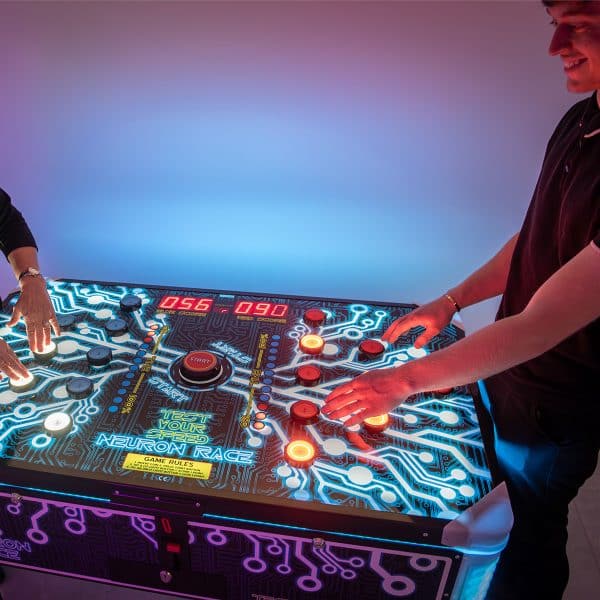Neuron Race Arcade Reaction Game Hire - Arcade Direct